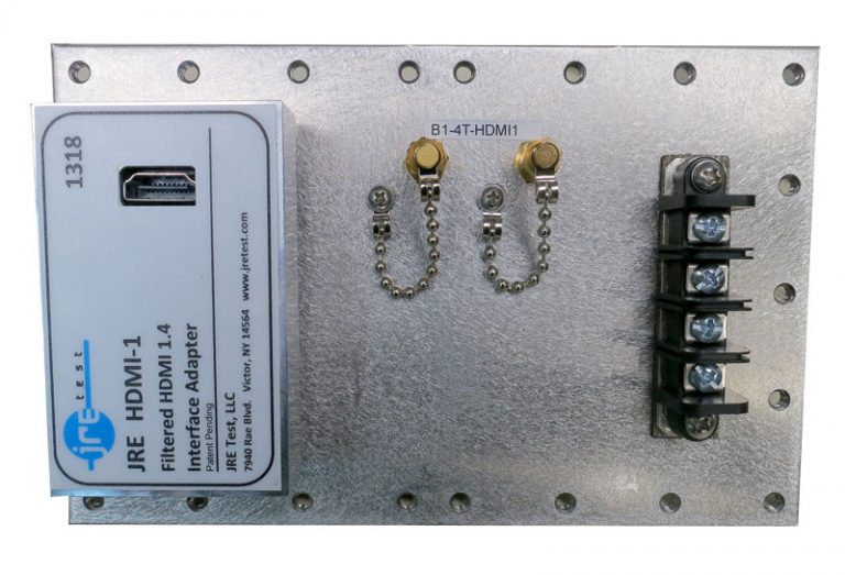 JRE B1-4T-HDMI1 Fast Track Populated I/O Plate - RF Shielded Test ...