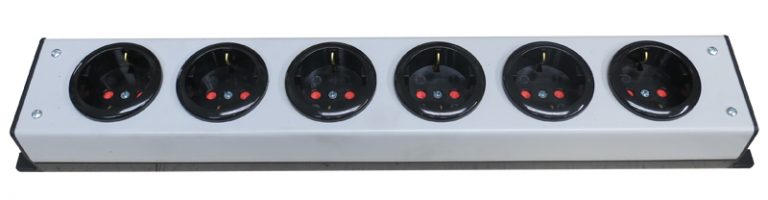 6 Outlet European Schuko Style AC Power Strip - JRE Test